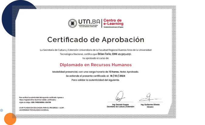 Certificado UTN